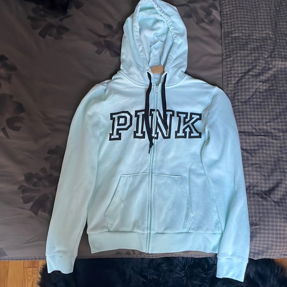 Victorias Secret Pink Everyday Lounge Perfect Zip Up - Gem